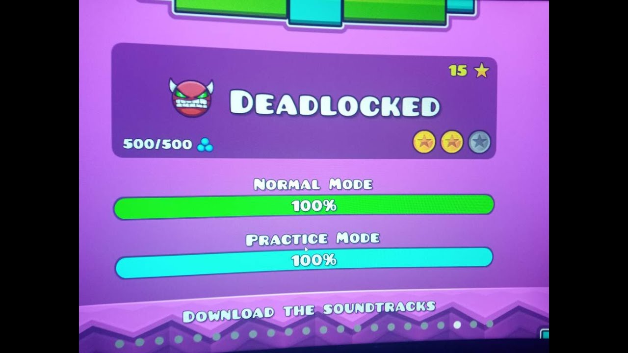 Deadlocked 100 Geometrydash Hard Demon Youtube