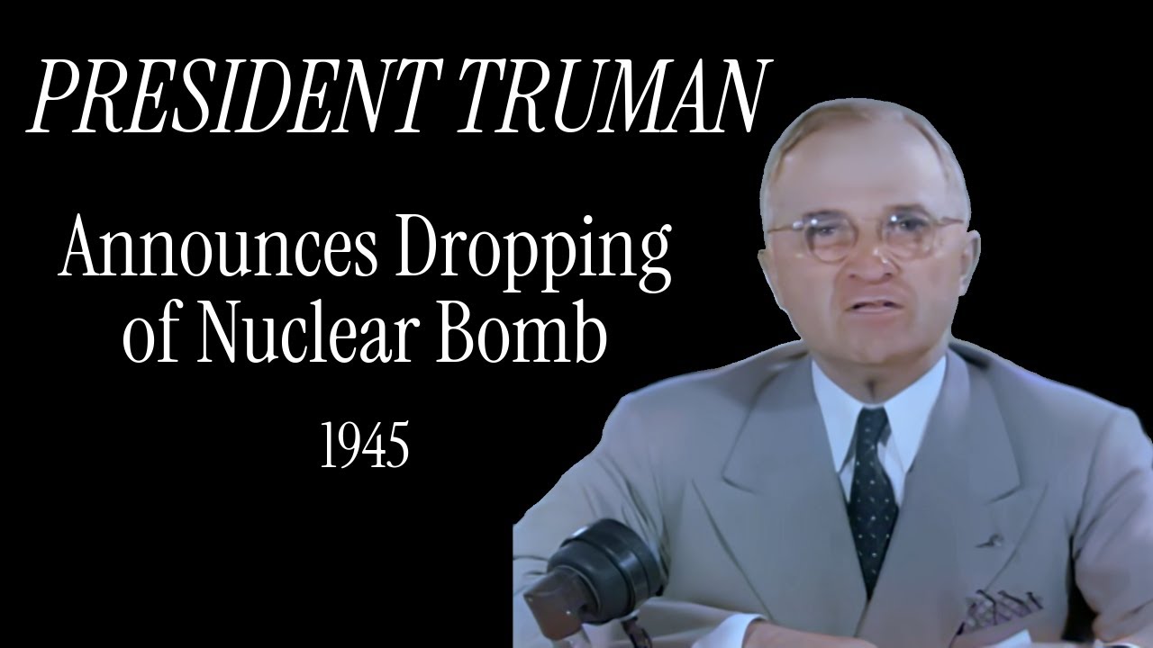 President Truman Announces Dropping Of Nuclear Bomb On Hiroshima