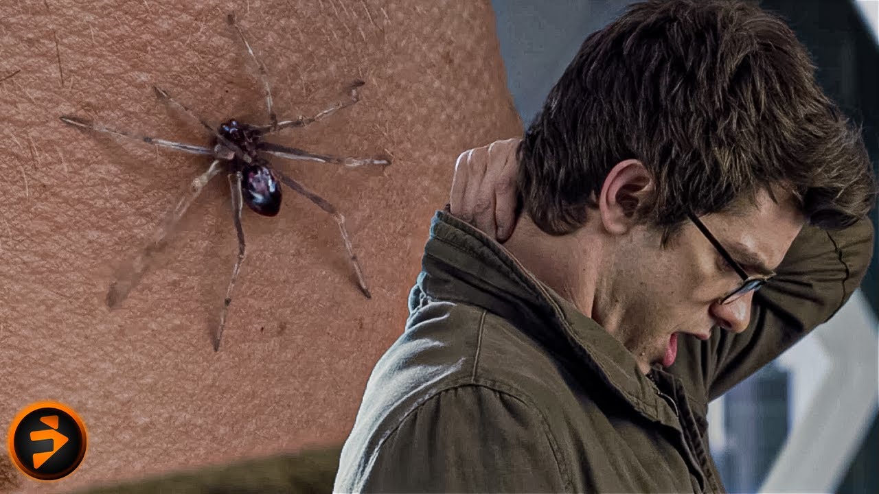 Spider Bites Peter Parker The Amazing Spider Man Youtube