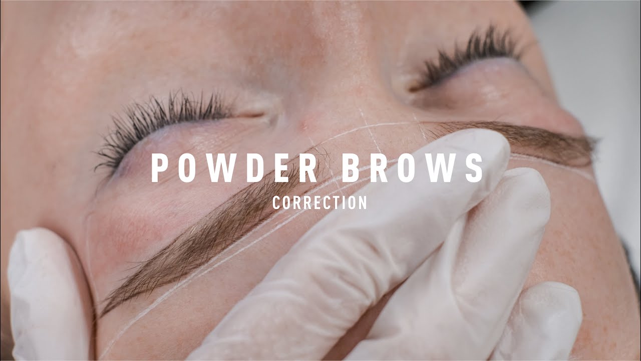 How To Do Powder Brows Touch Up Youtube