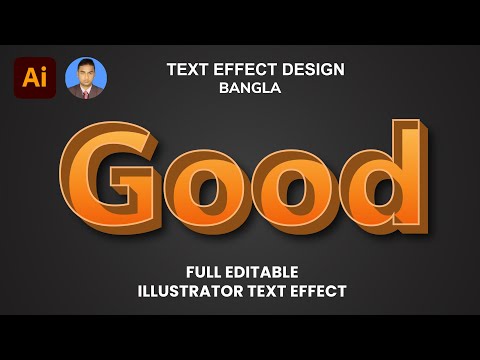 3d Text Effect Design In Adobe Illustrator Illustrator Editable 3d