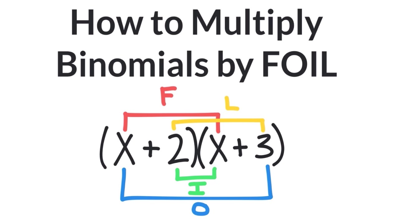 How To Multiply Binomials Using Foil Youtube