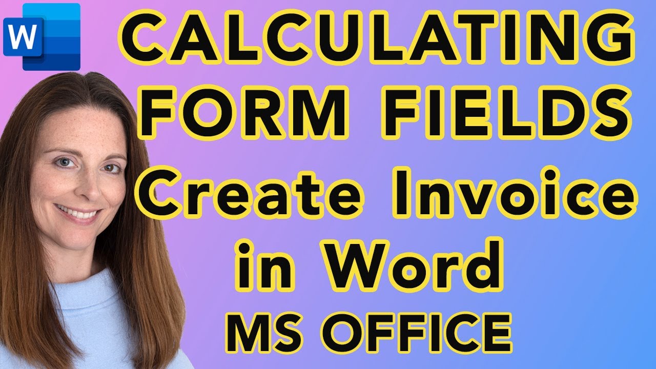 Calculating Form Fields Create A Calculating Invoice In Word Youtube