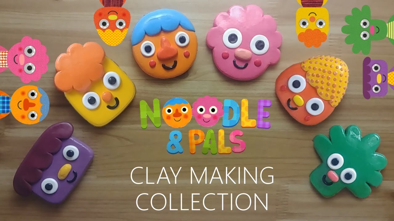 Noodle Pals Clay Cracking Making Collection 국수와 친구들 누들 클레이로 만들기 모음