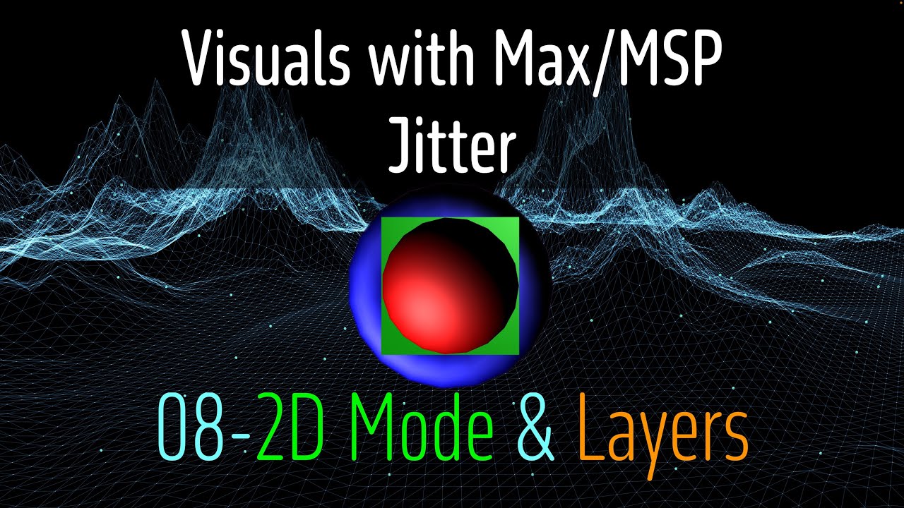 Jitter In Max Msp Beginner Course 08 2d Mode Layers Youtube