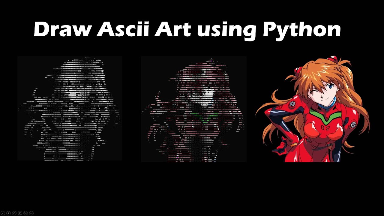 How To Draw Colorful Ascii Art Using Python Python Tutorial For
