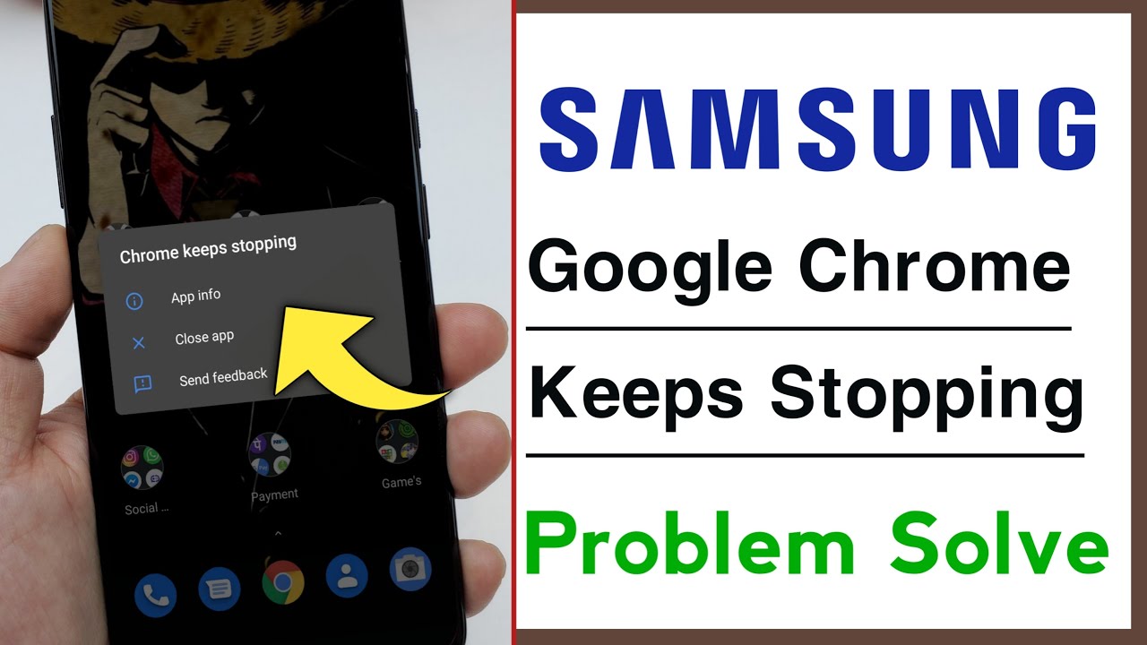 Samsung Google Chrome Keeps Stopping Problem Solve Youtube