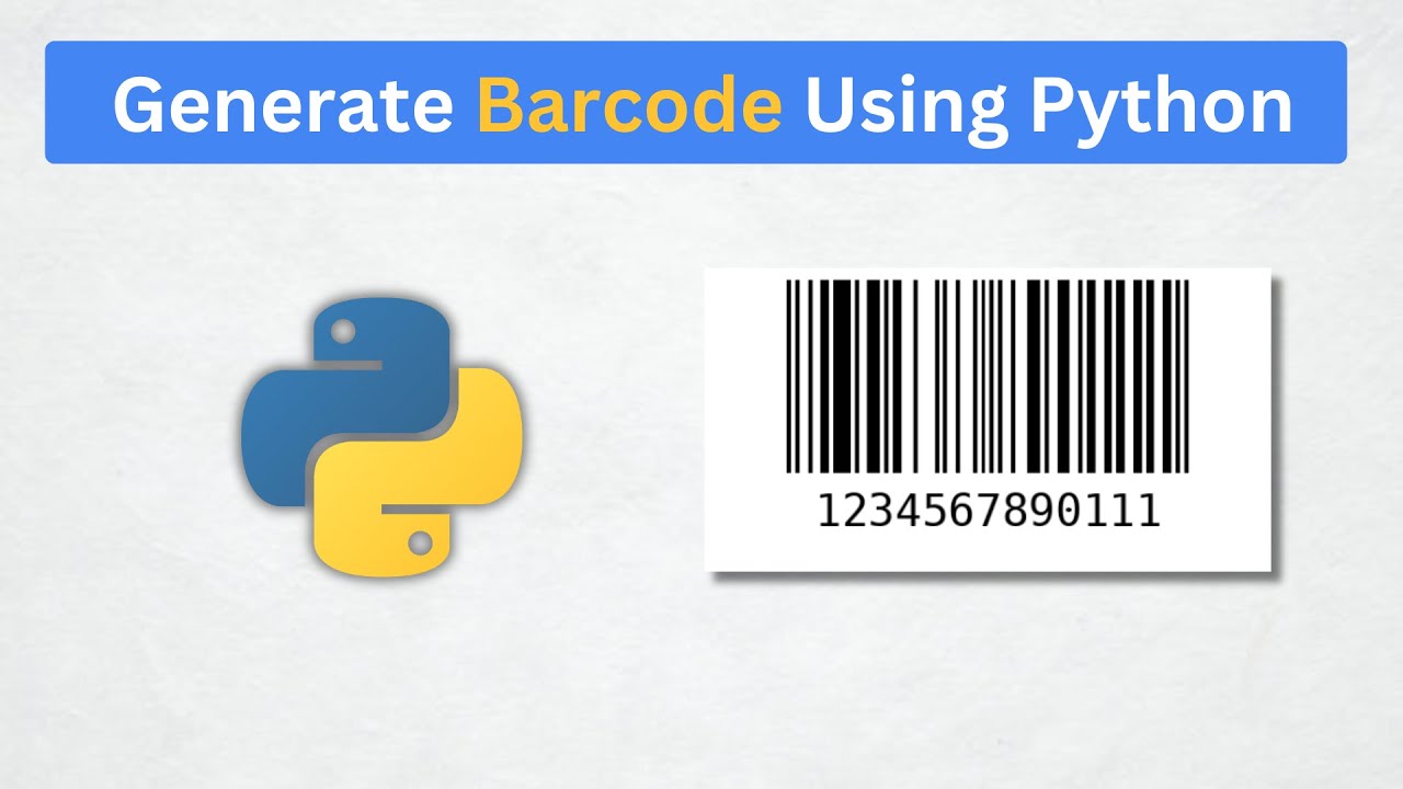 Generate Barcode With Python In Just 4 Lines Of Code Barcode