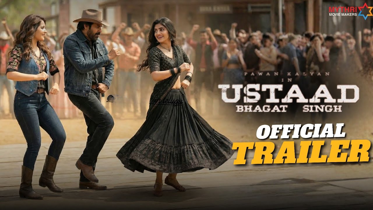 Ustaad Bhagat Singh Official Trailer Pawan Kalyan Sri Leela