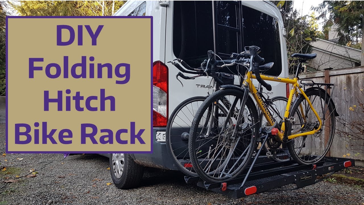 Diy Folding Hitch Bike Rack Youtube