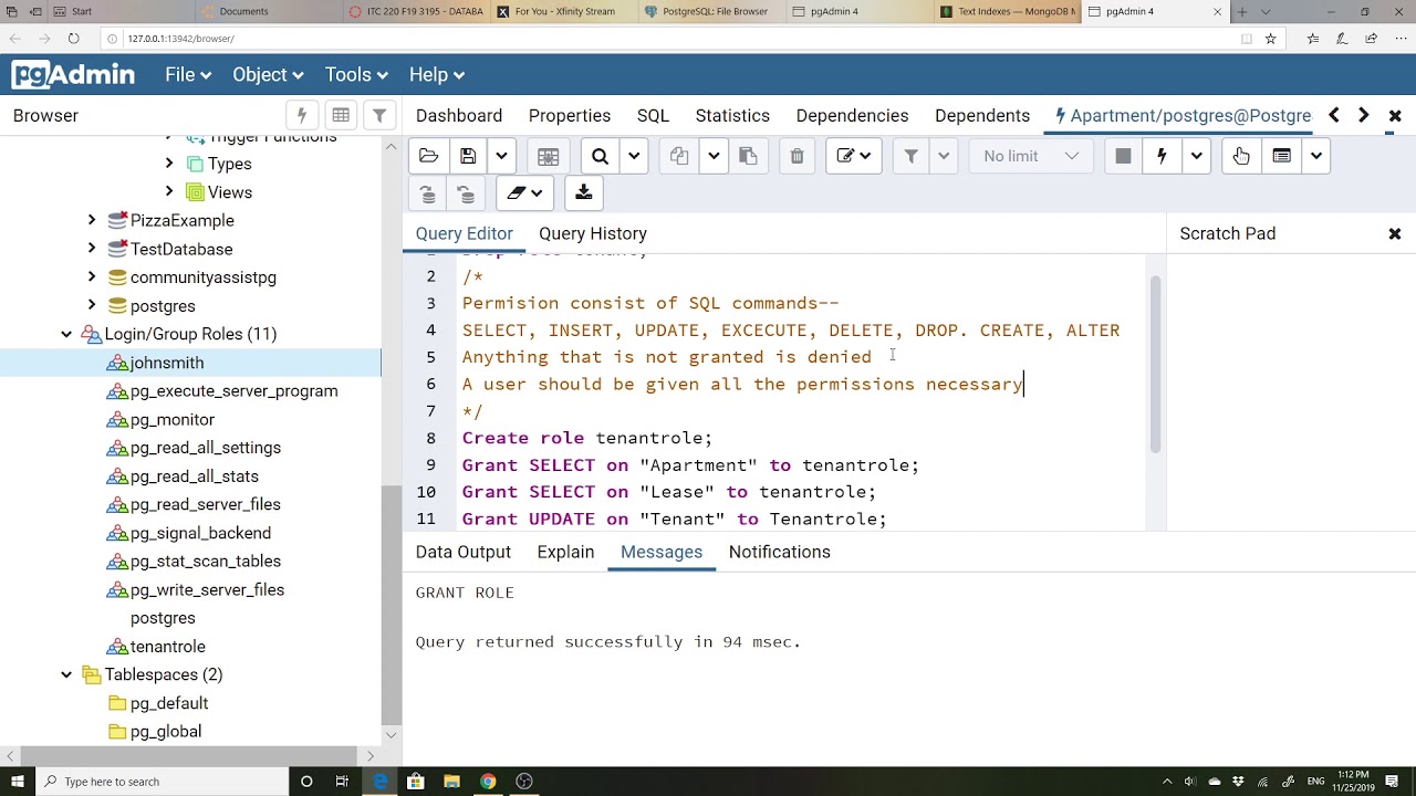 Login And Security Postgresql Youtube