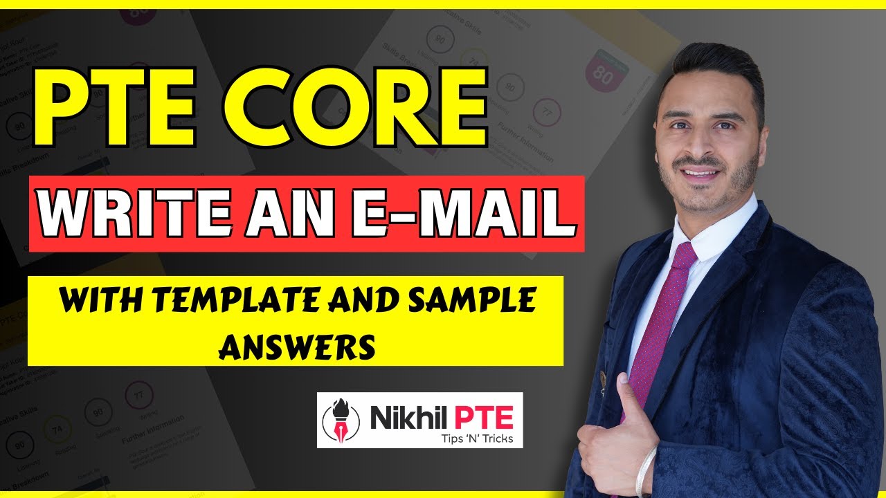 Pte Core Write An Email Template With Sample Answer Pte By Nikhil
