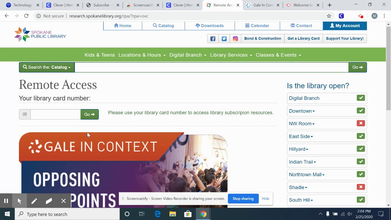 Library Database Catalog Youtube