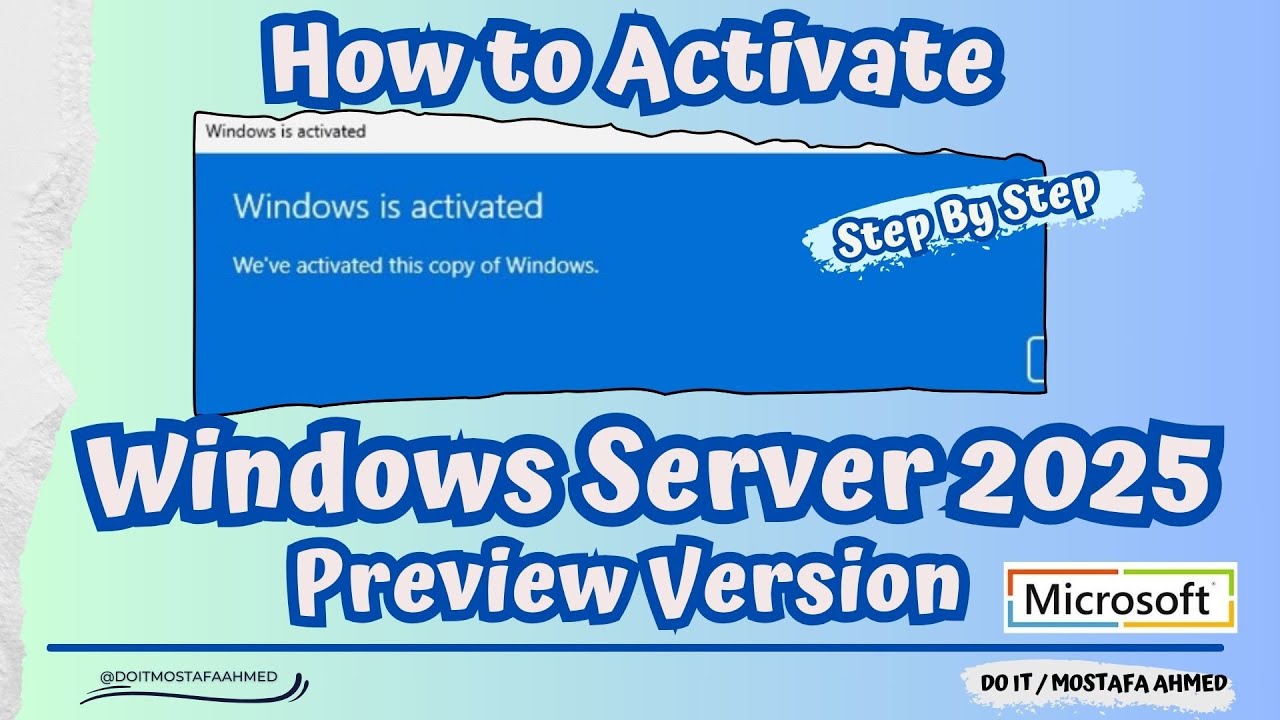 How To Activate Windows Server 2025 Preview Version Youtube