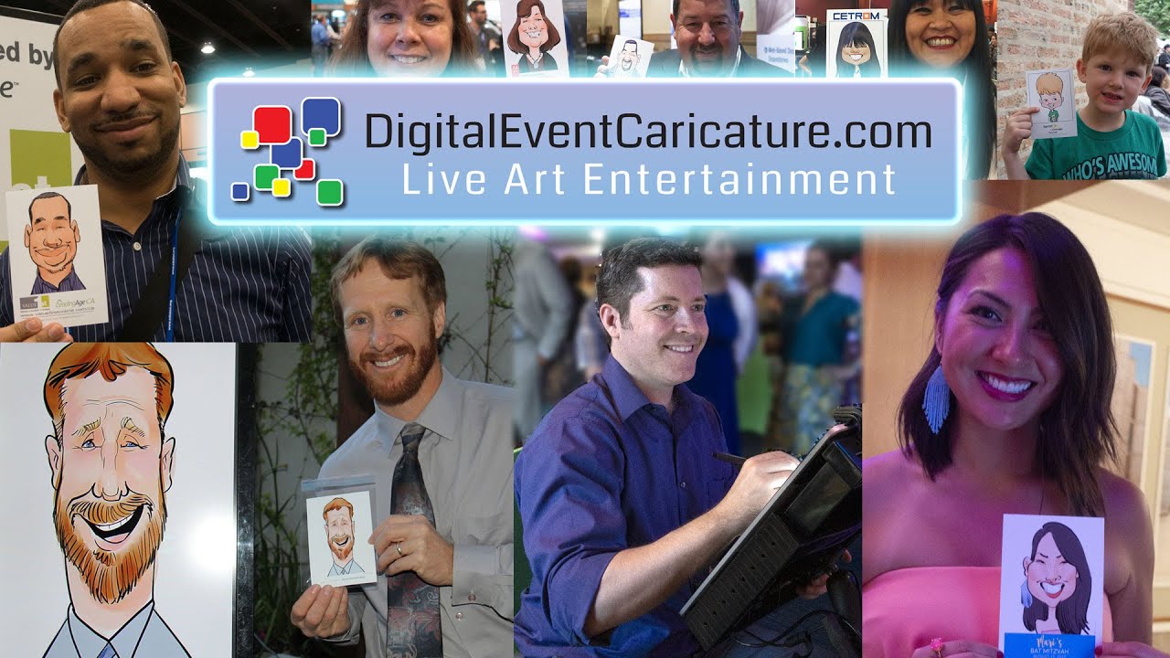 Digital Event Caricature Overview Youtube