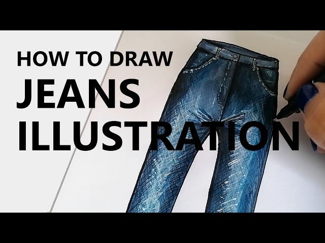 How To Draw And Shade Denim