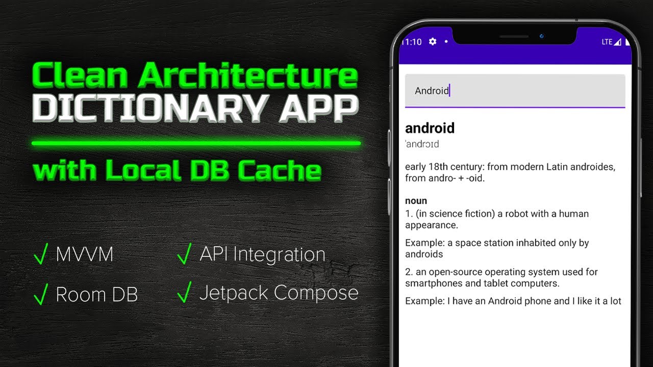How To Make A Clean Architecture Dictionary App With Caching
