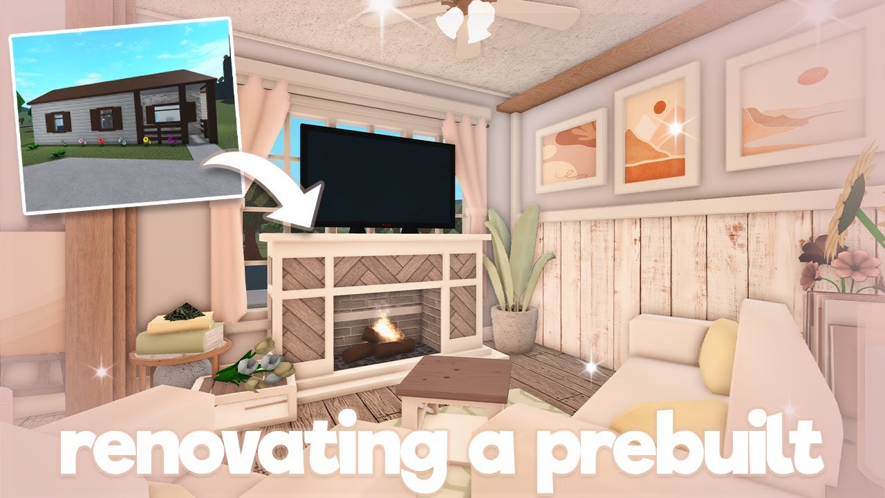 I Renovated A Prebuilt Home In Bloxburg Youtube