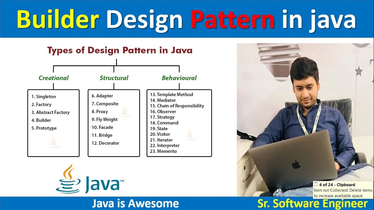 Builder Design Pattern Using Java Youtube