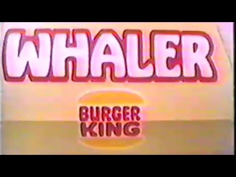 1983 Burger King Whaler Fish Sandwich Tv Commercial Youtube