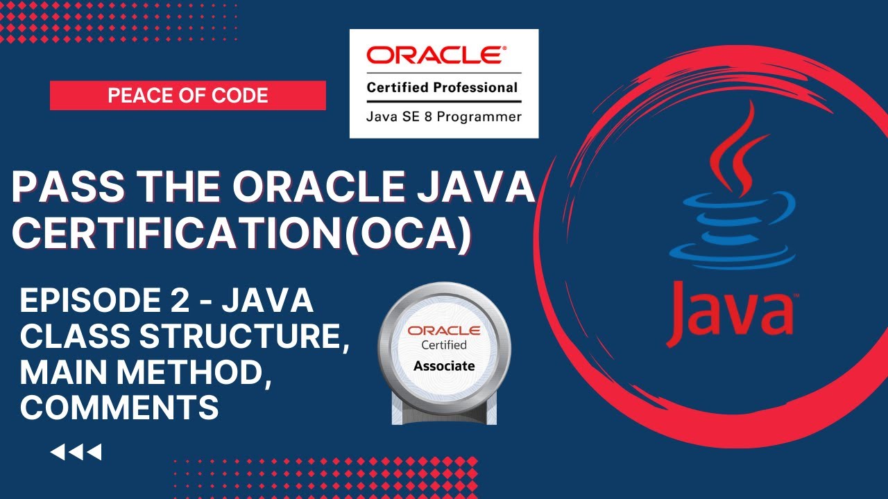 Oracle Java Certification Oca Java Class Structure Main Method