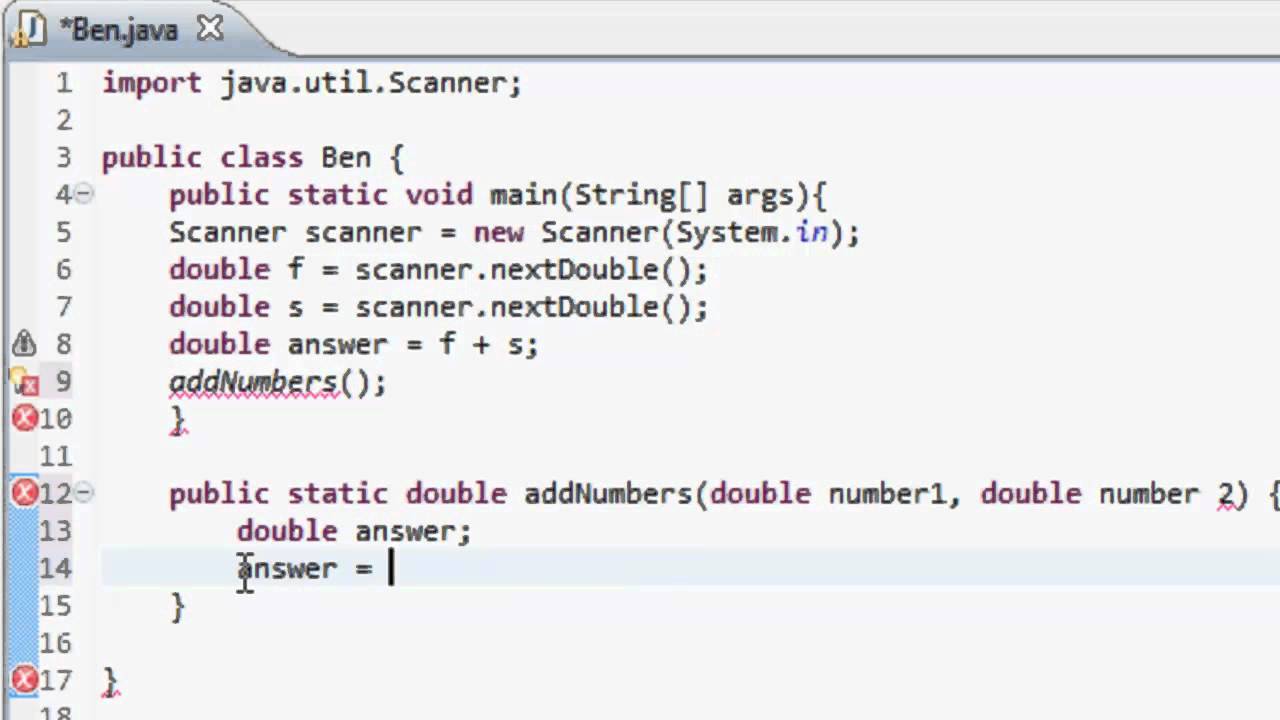 Java Programming Tutorial Episode 5 Methods With Parameters Youtube