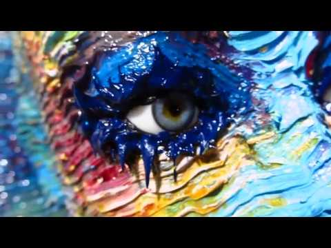 Original Expressionist Oil Painting 3d Impasto Glass Eyes Youtube