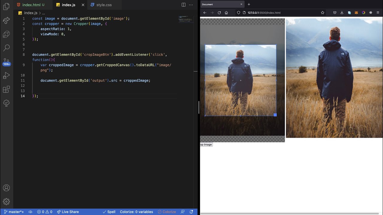 Cropper Js Tutorial How To Crop Images On The Web Youtube