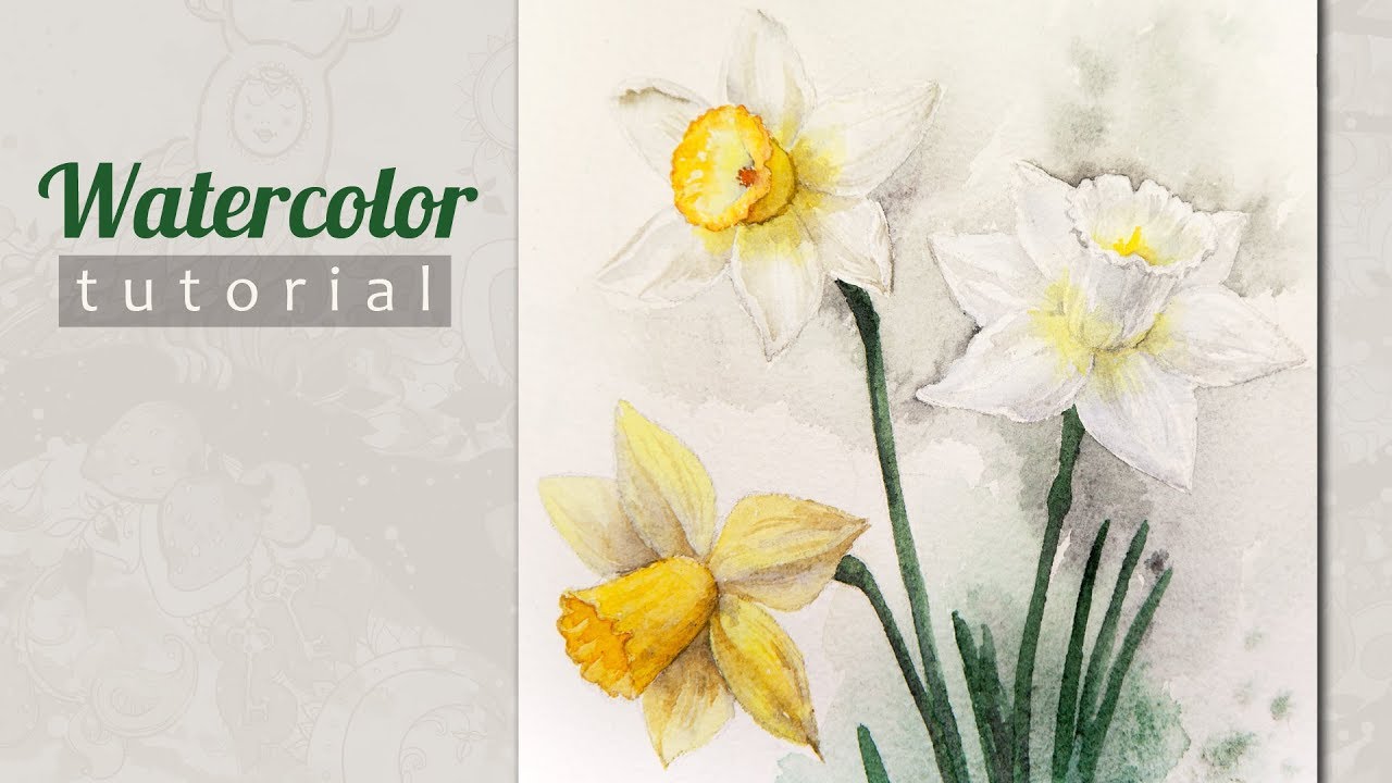 How To Paint Watercolor Daffodils At Jonathan Landseer Blog