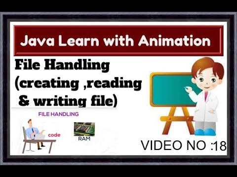 Java Tutorial For Beginners 18 File Handling Creating Reading