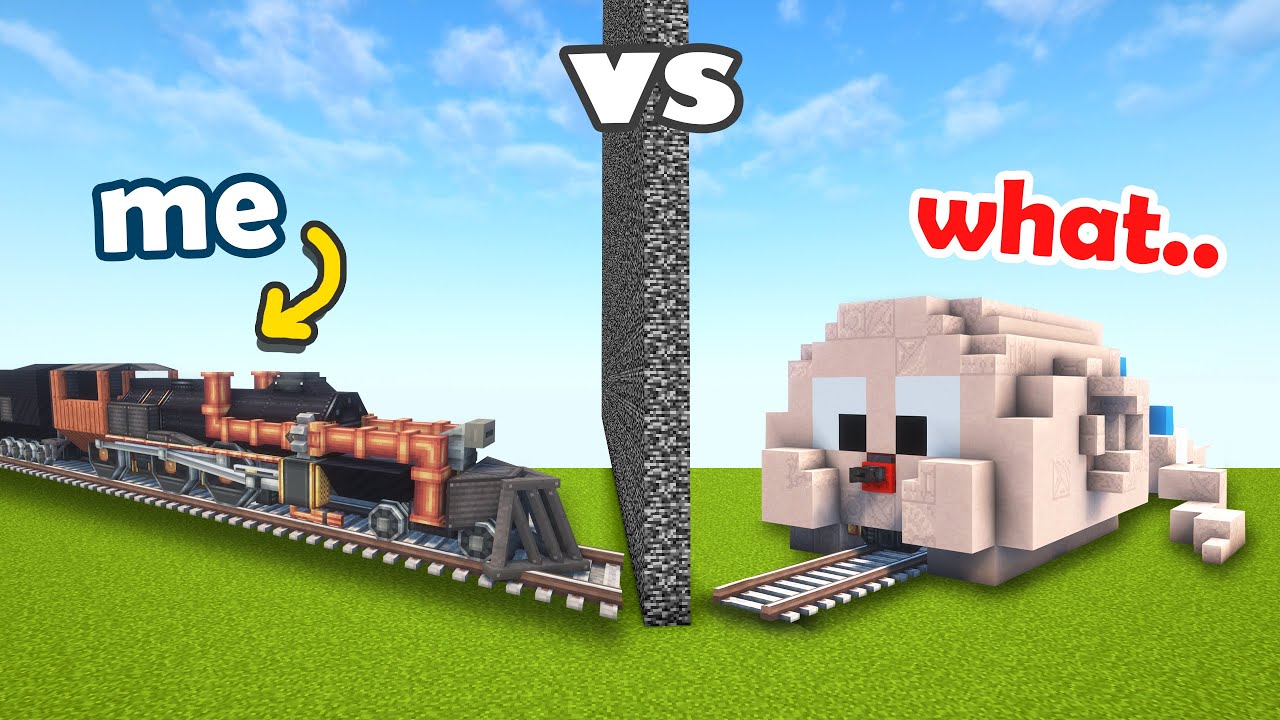 Modded Minecraft Train Build Battle Who Makes The Best Train Youtube