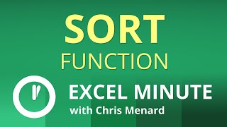 Excel Sort Function Excel One Minute Functions Explained Doovi