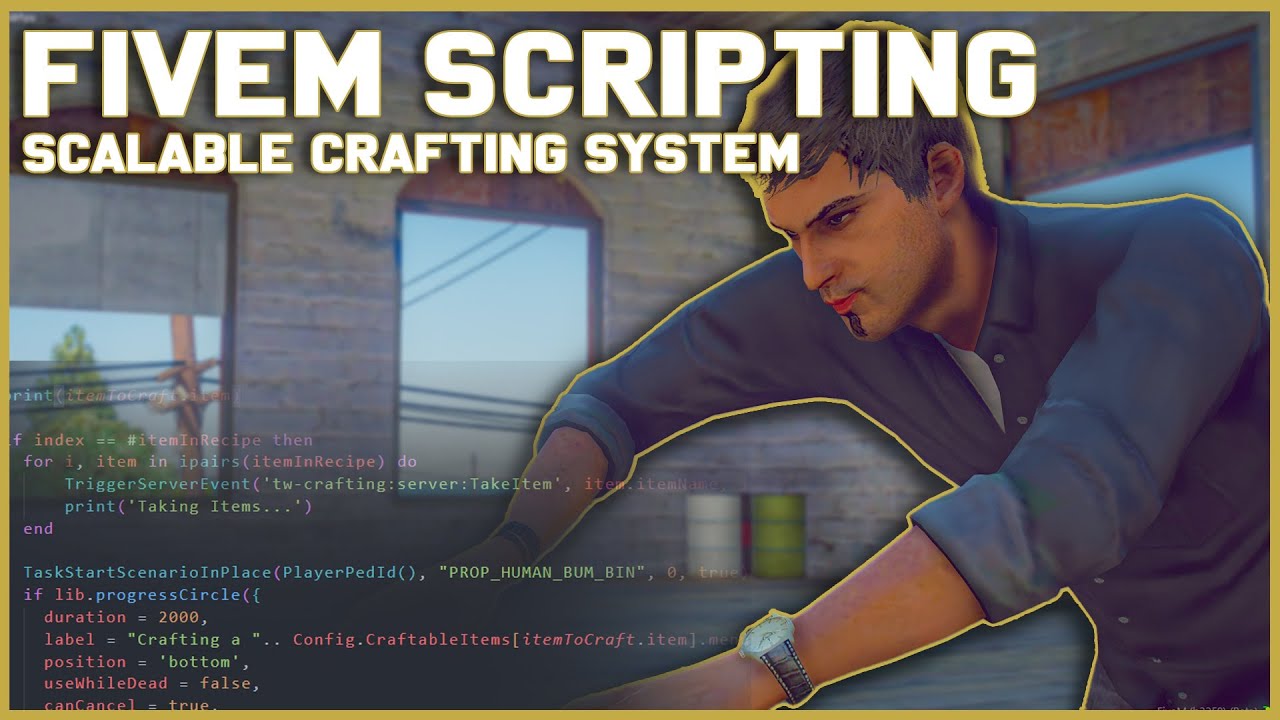 Fivem Scripting Customizable Crafting System Youtube