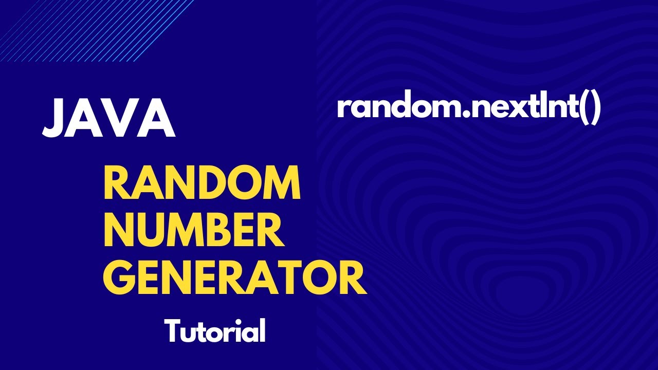 Java Random Number Generator Tutorial Youtube