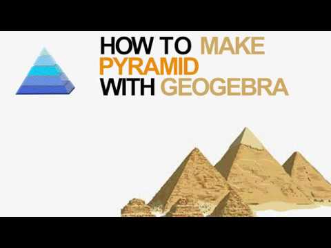 How To Make Pyramid With Geogebra Youtube