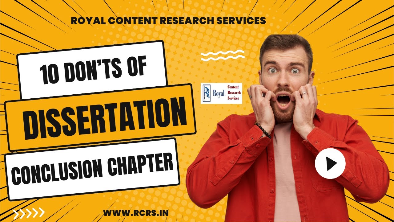 Mastering Your Dissertation Conclusion Avoid These Mistakes Royal