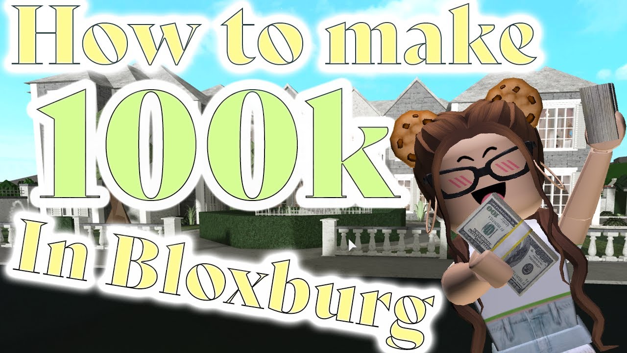 Making Money 100k In Bloxburg Working For An Hour Roblox Youtube