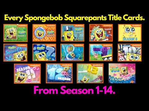Every Spongebob Squarepants Title Cards From Season 1 14 Youtube