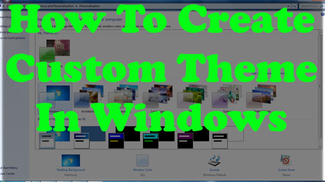 How To Make Custom Theme For Windows 10 Cablemaz