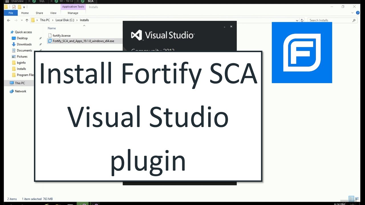 Installing The Fortify Sca Visual Studio Plugin 2019 Youtube