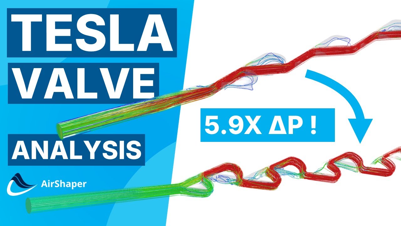 Airshaper Tesla Valve Explained Using Cfd Simulations Video