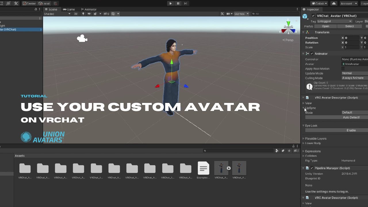 How To Upload My Avatar To Vrchat Union Avatar Tutorial Youtube