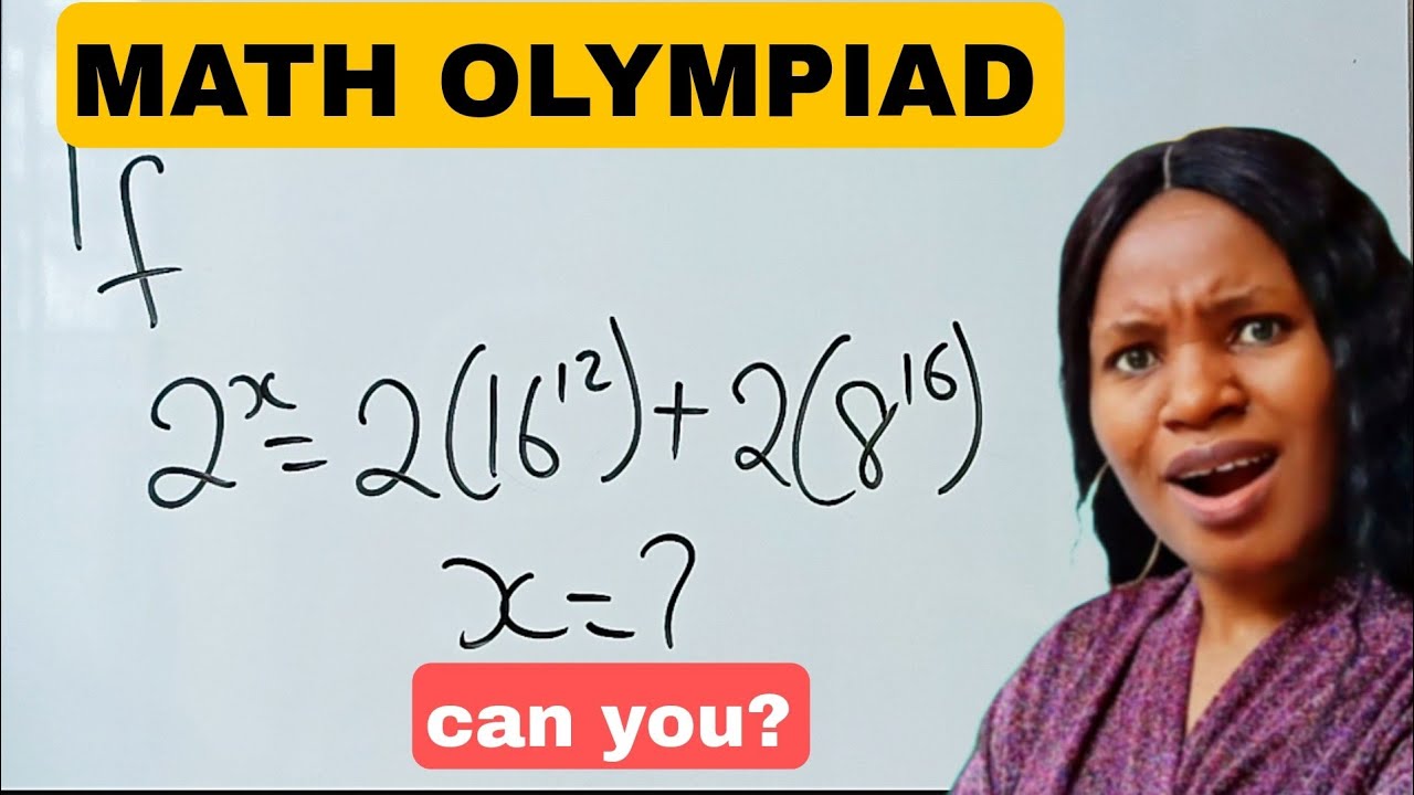 Math Olympiad Exponential Equation Youtube