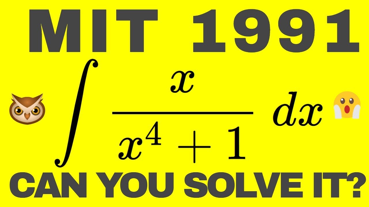 Mit Integration Bee 1991 7 Youtube