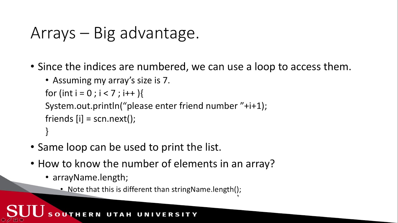 Java Accessing Arrays Youtube