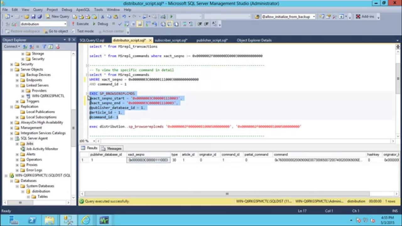 Sql Server Replication Part 5 Youtube