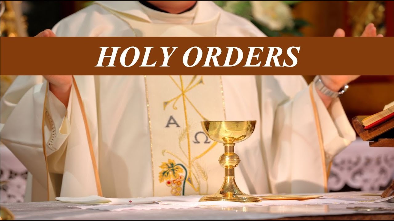 Sacrament Of The Holy Orders In The Bible Youtube