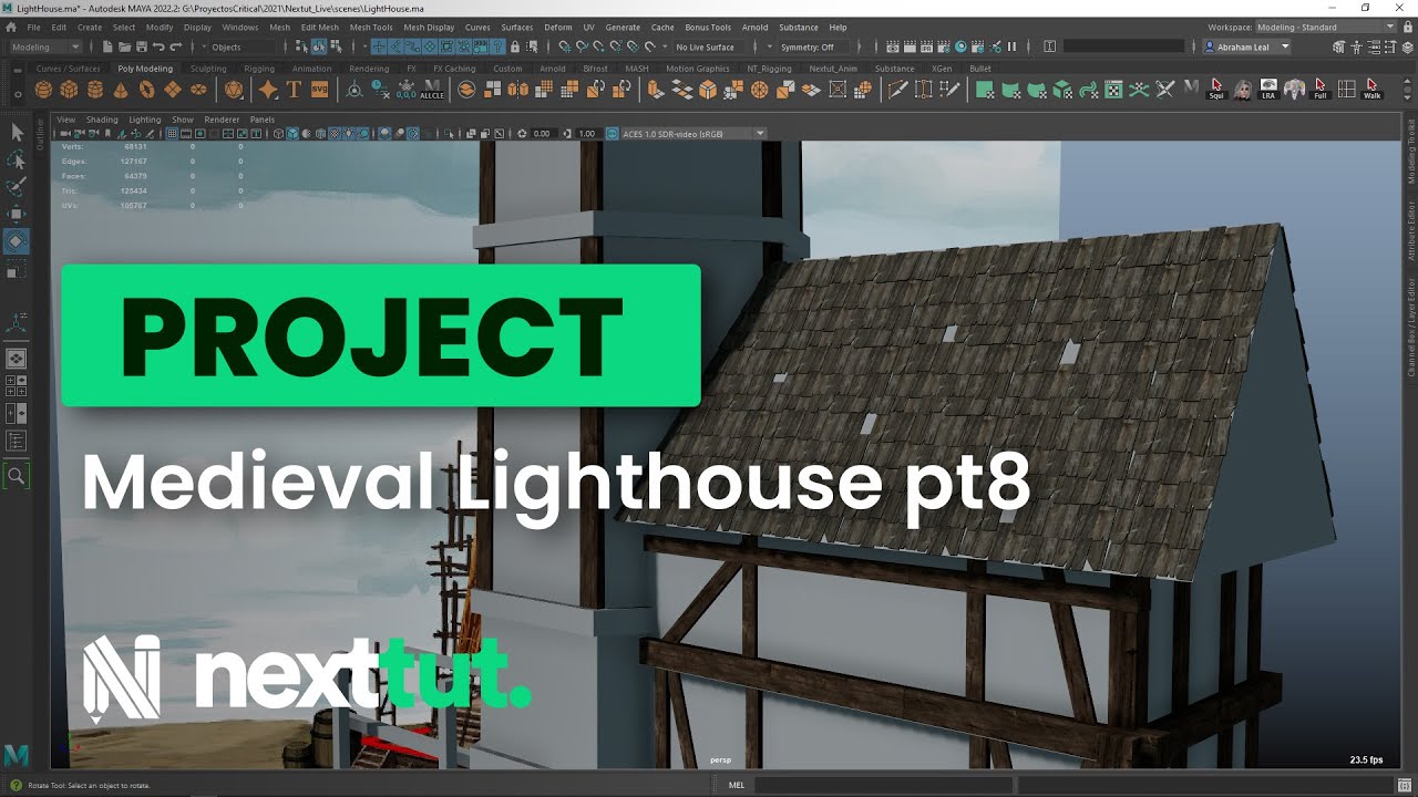 Maya Modelling Tutorial Medieval Lighthouse Part 08 Youtube