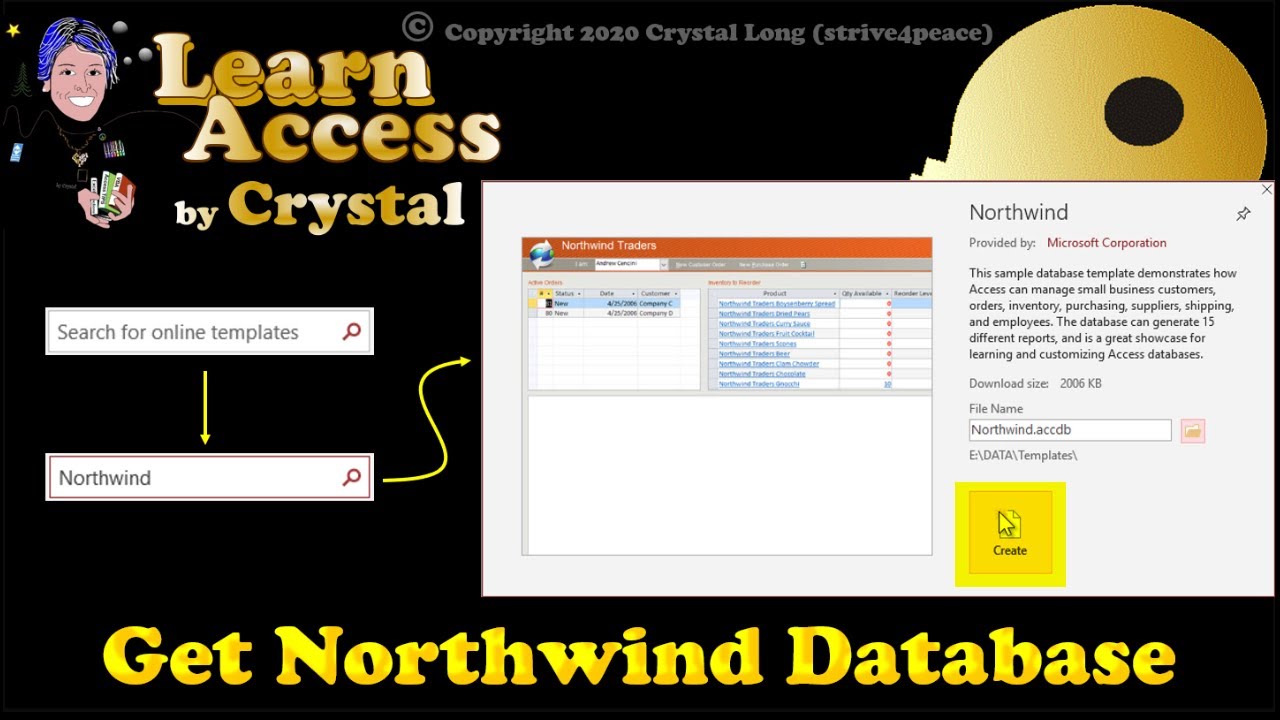 Get Northwind Database For Microsoft Access Youtube