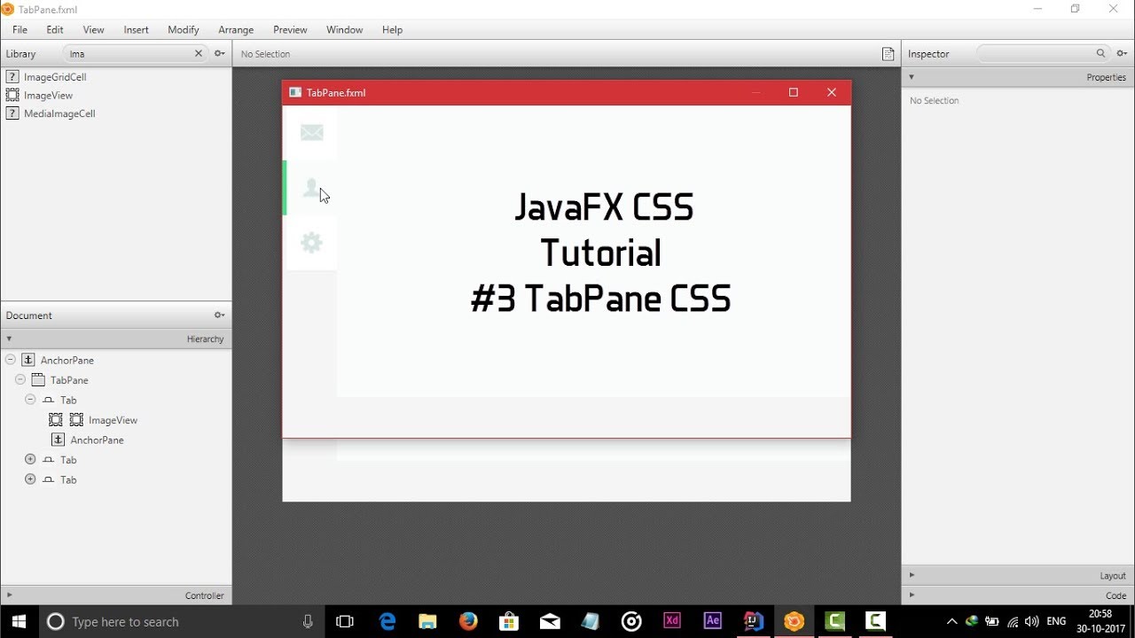 Javafx Css Tutorial 3 Tabpane Css Youtube
